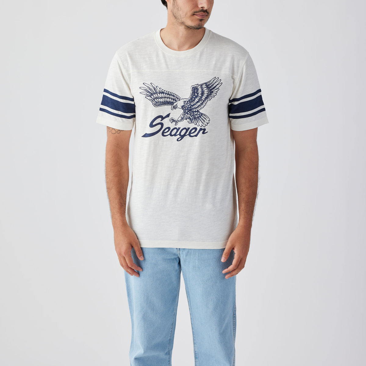 Riggins Crew Tee White – Seager Co.