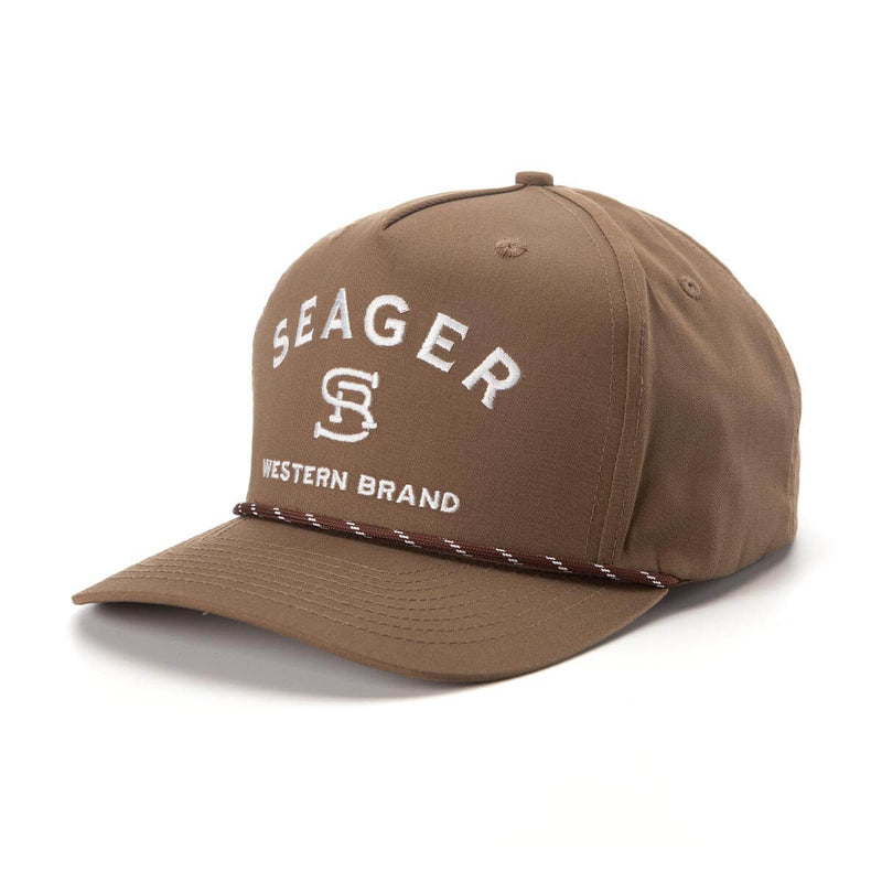 Branded Snapback Cream/Brown – Seager Co.