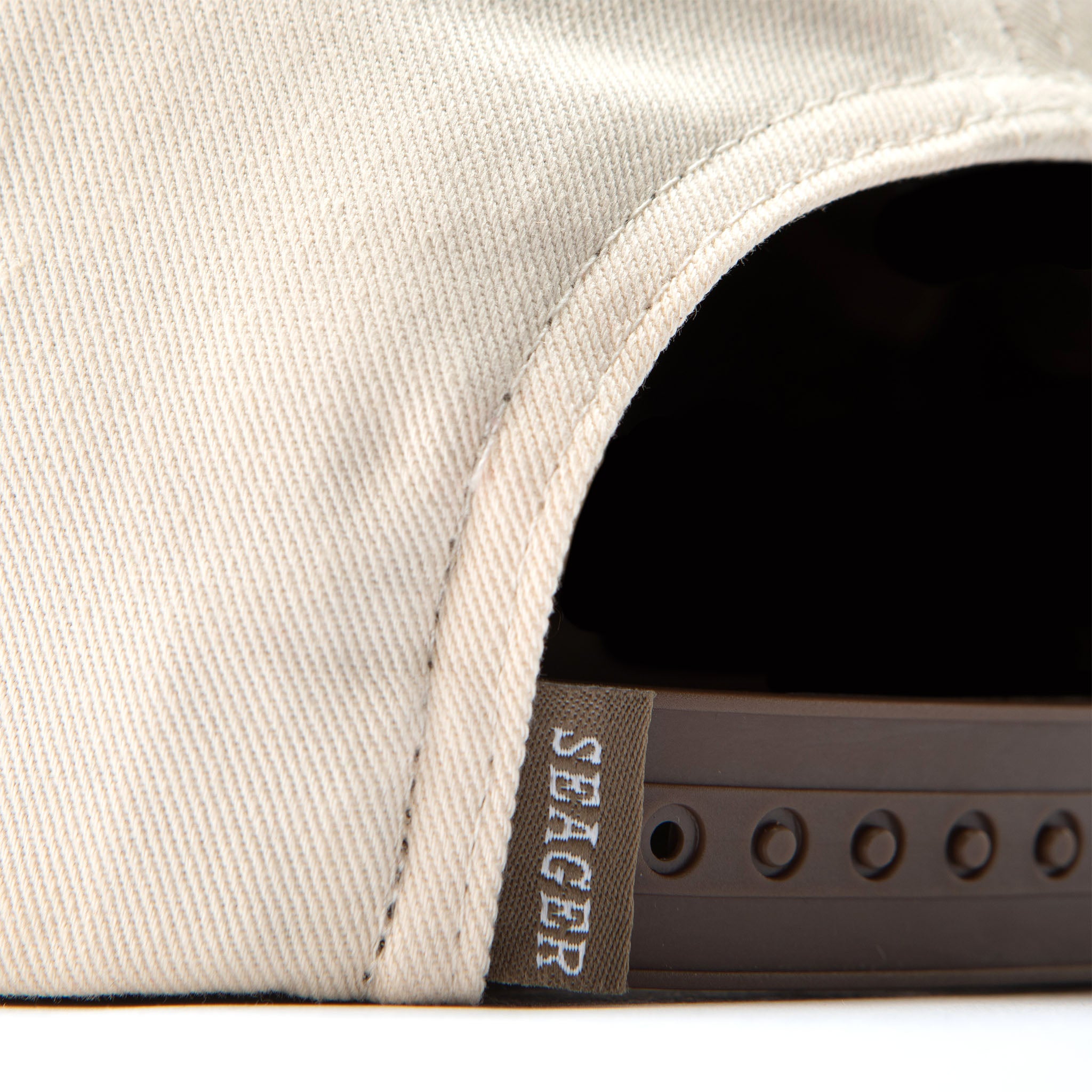 Branded Snapback Cream/Brown | Seager Co.