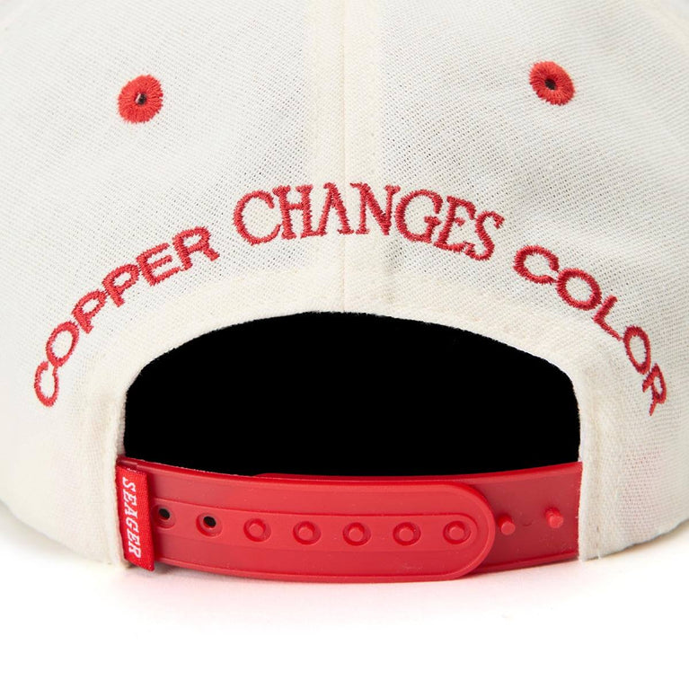 Seager x Caamp 2025 Hemp Snapback Cream/Red – Seager Co.