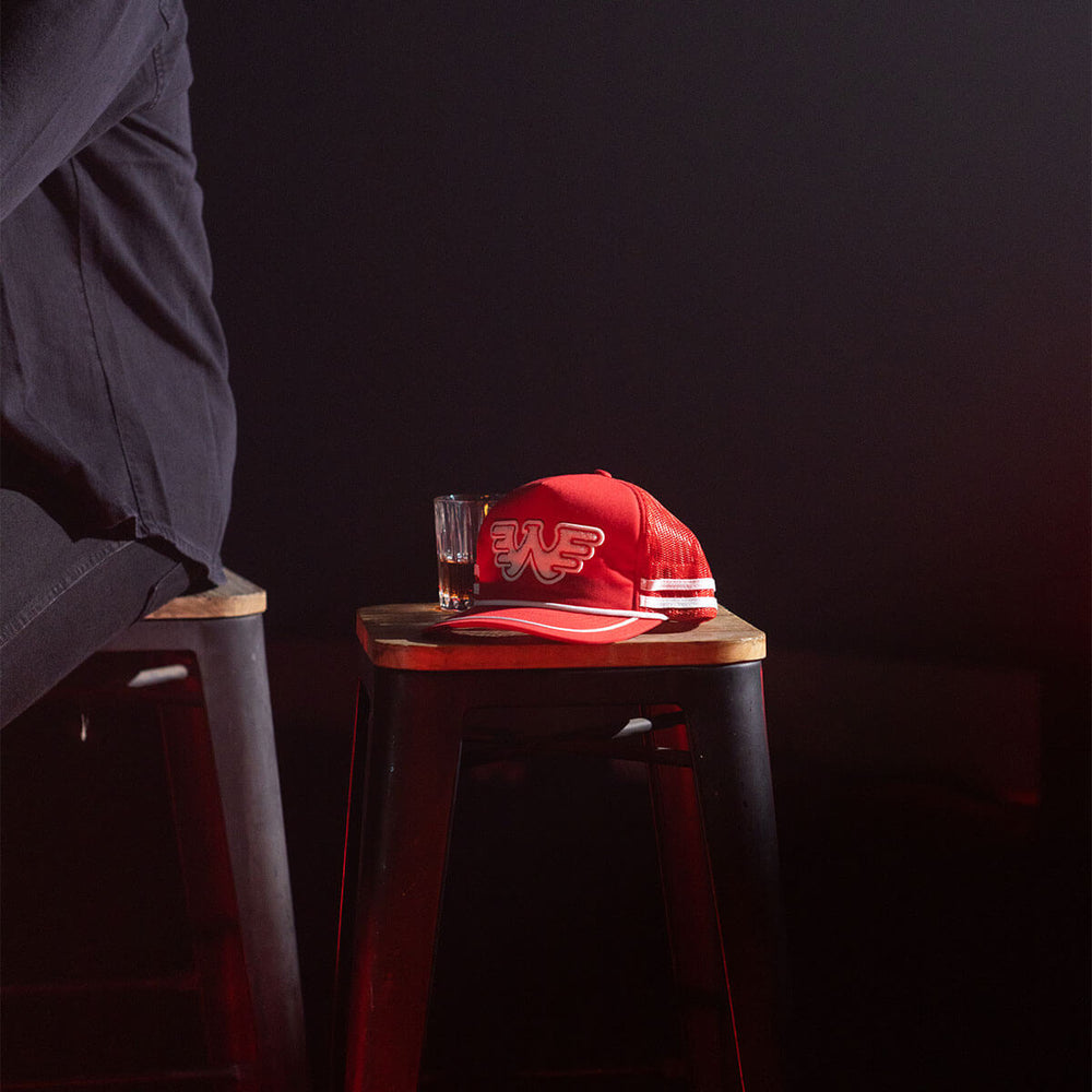 Seager x Waylon Jennings Flying W Snapback Red – Seager Co.